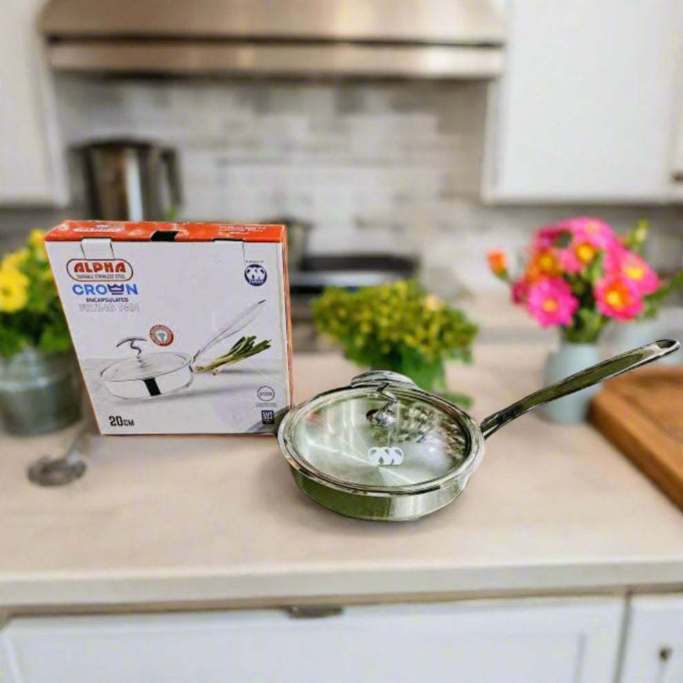 Grade SUS 304 Frying pan Stainless steel healthy and heavy – Hakimi Steel